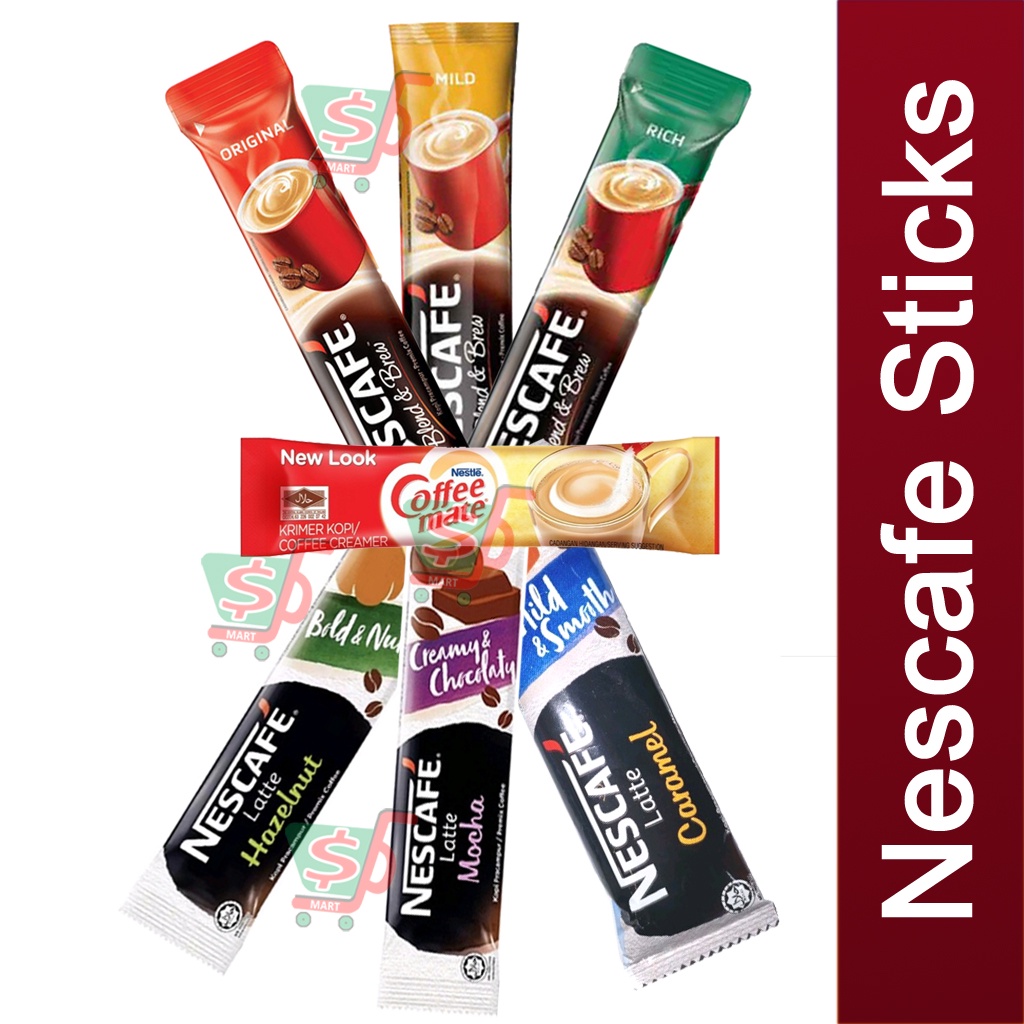 Nescafé Blend & Brew Original 3 in 1 Premix Coffee sticks/ Nescafe Rich ...