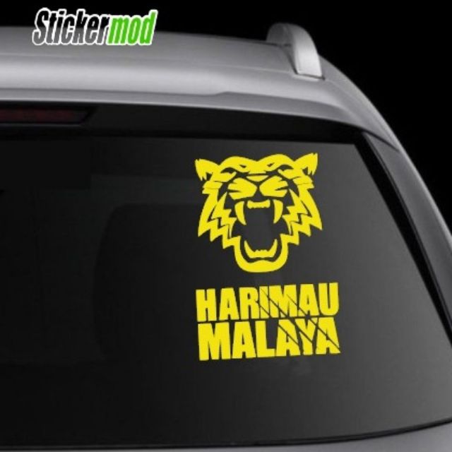 HARIMAU MALAYA Vinyl Decal Sticker Water Proof SIZE A4 NO BACKGROUND ...