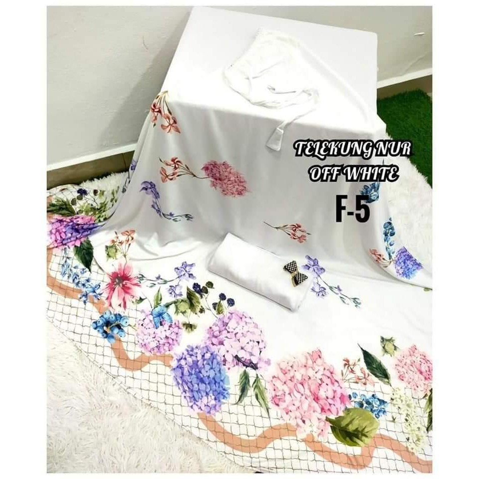 Telekung Solat Bunga Hydengia Ready Stock High Quality | Shopee Malaysia