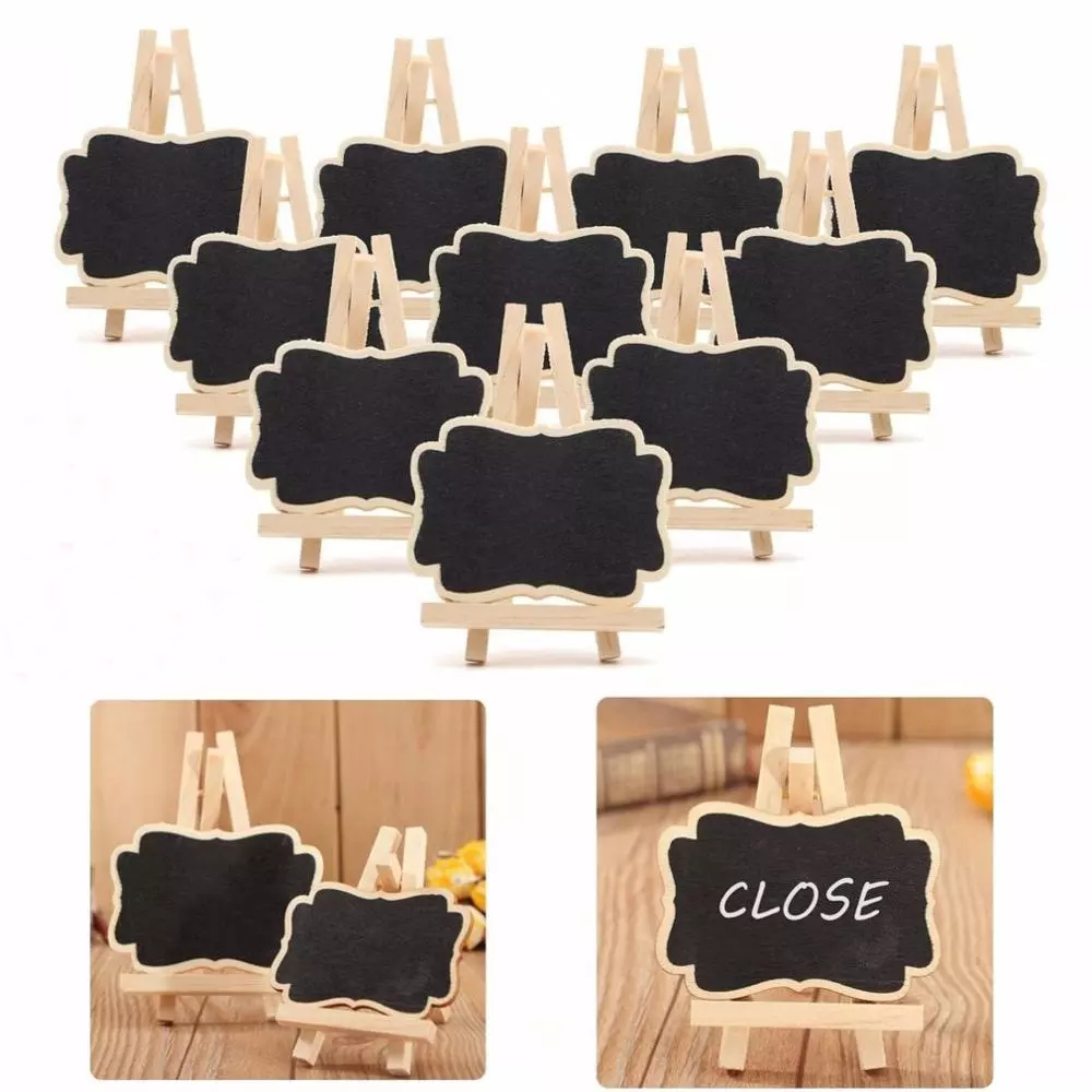 1pcs Mini Wooden Blackboard/Portable General Message Board/Signage ...