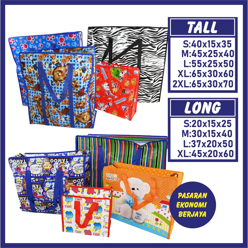 BEG GUNI BESAR TEBAL BALIK KAMPUNG BERZIP TALI PEGANG WATER PROOF LIPAT ...