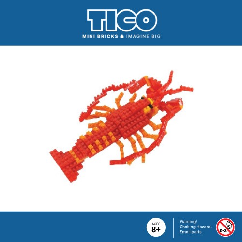 TICO Mini Bricks ZOO - Lobster | OCEAN ANIMALS Series | TICO 微型積木 | 龙虾 ...