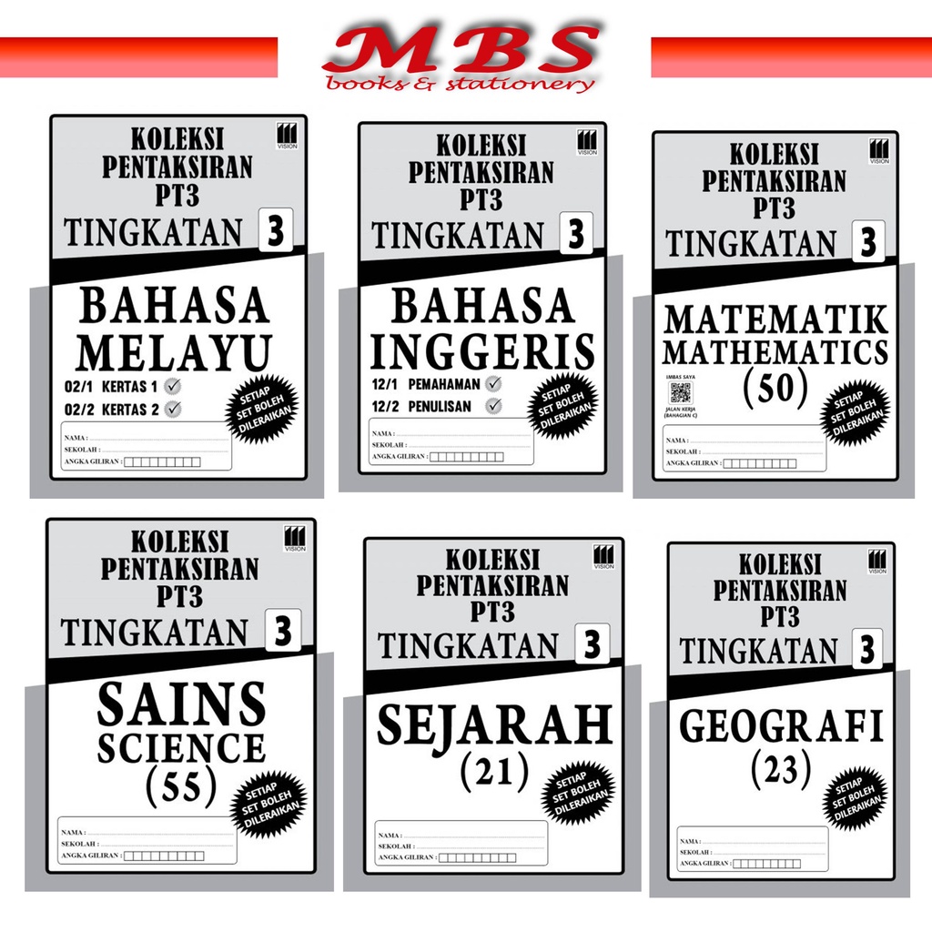 Kertas Koleksi Pentaksiran PT3 2022 Tingkatan 3 | Shopee Malaysia