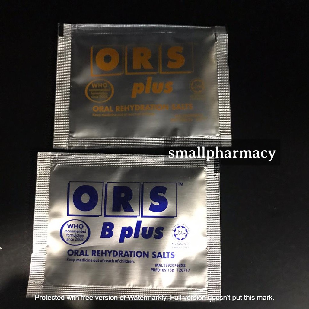 ORS Oral Rehydration Salt Plus (Original / Orange) 1 Sachet | Shopee ...
