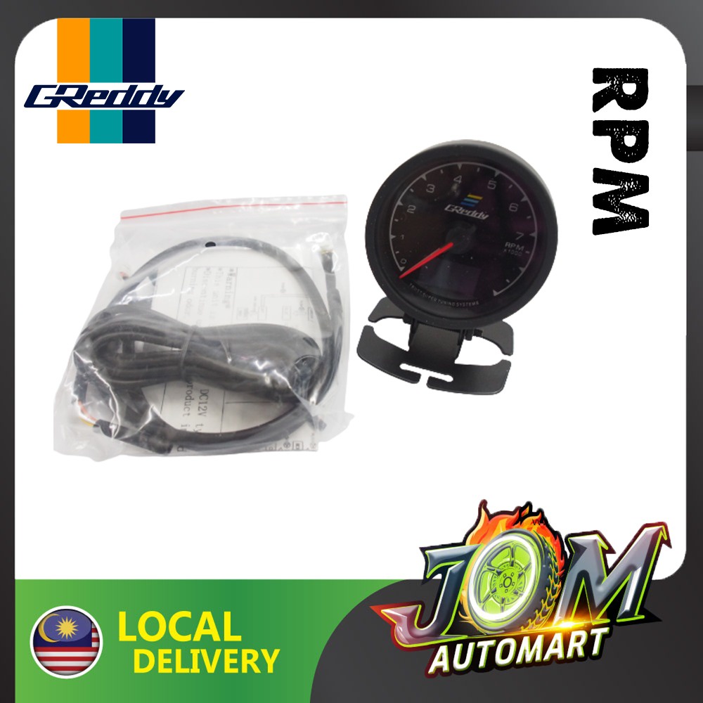GReddy Meter (34 Colours) 60mm OEM Digital Meter Gauge - RPM | Shopee ...