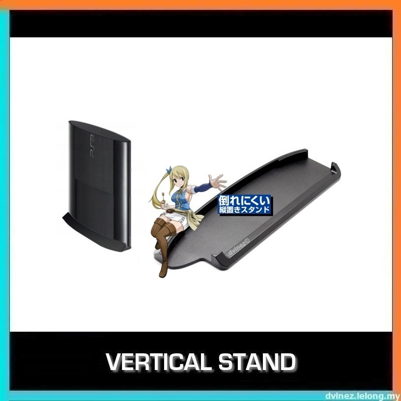 Sony Playstation 3 Super Slim Premium Design Space Saving Anti Slip PS3 ...