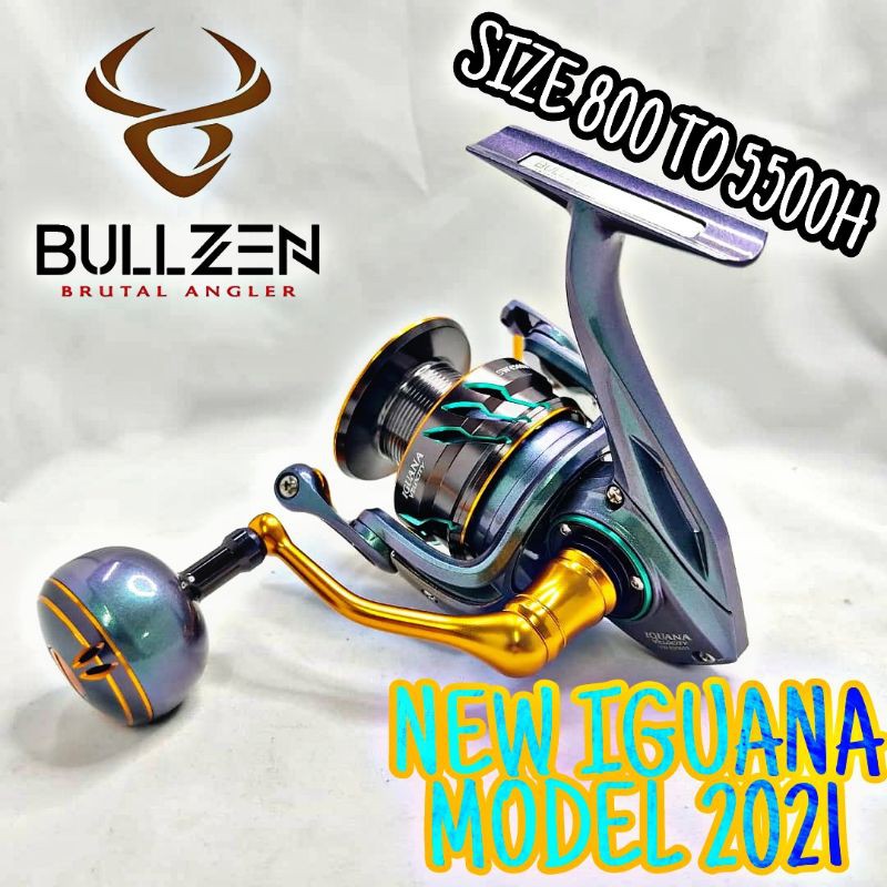 💥MOST NEW IGUANA REEL💥BULLZEN IGUANA VELOCITY SPINNING REEL | Shopee ...