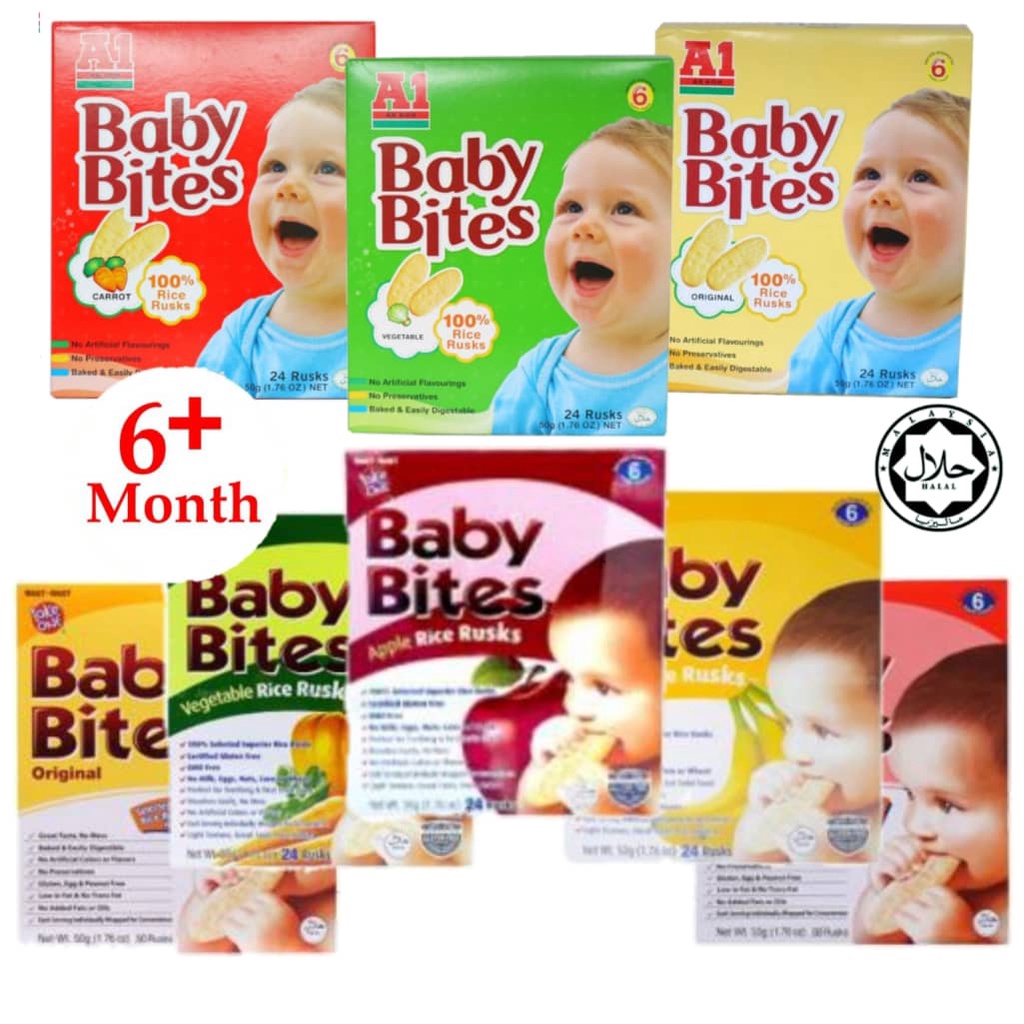 Baby Bites All Flavor Original / Apple / Banana / Vegetarian / Carrot ...