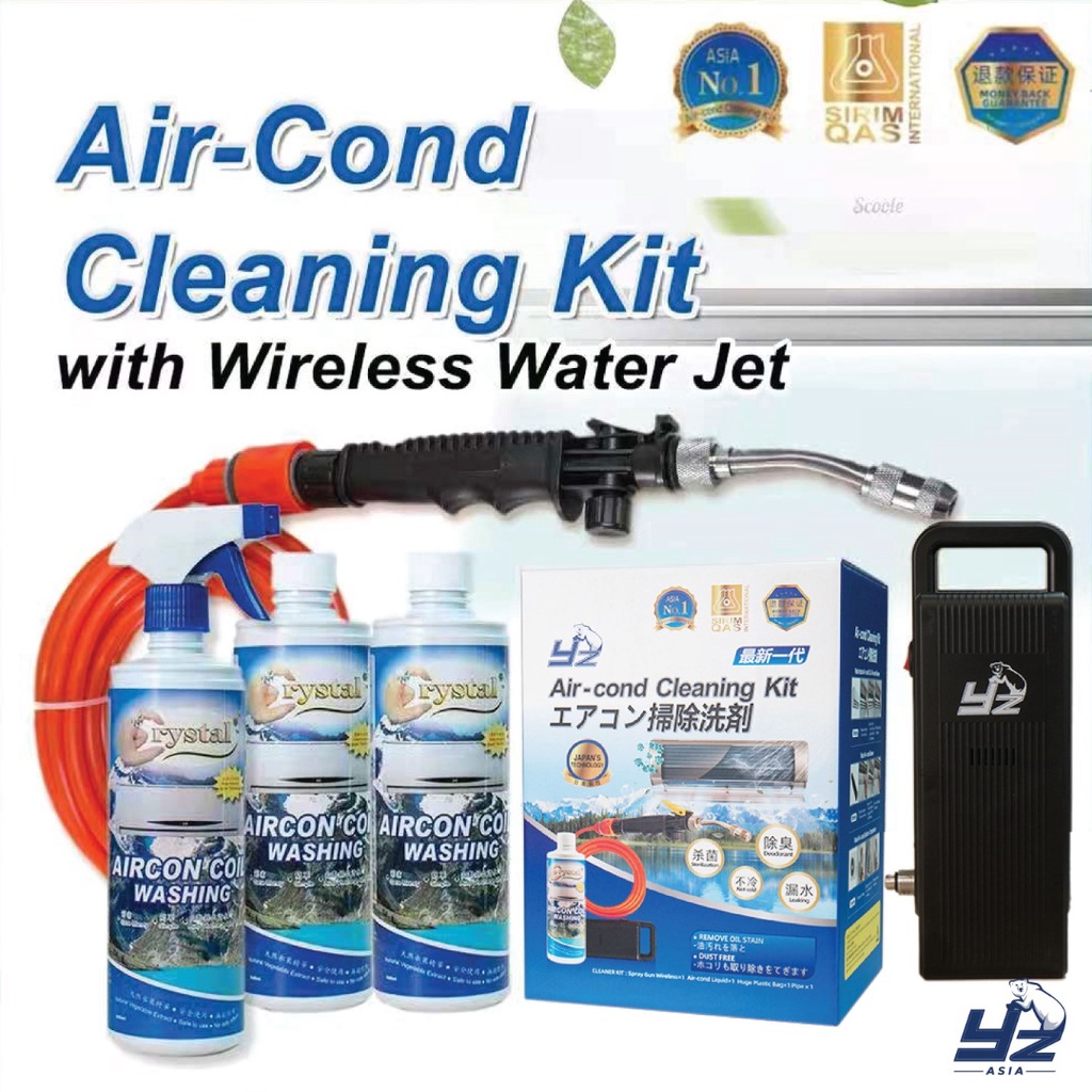 🔥 YZ Aircond Cleaning Kit with Wireless Power Water Pump 🔥 | Shopee Malaysia