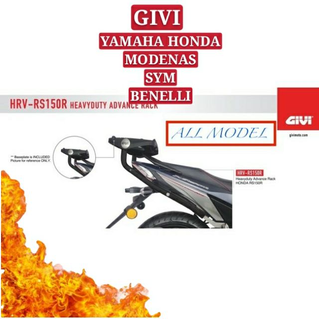 GIVI HEAVY DUTY RACK 100% ORIGINAL🔥 1 SETS 🔥ALL MODEL Y15/RS150/LC135 ...