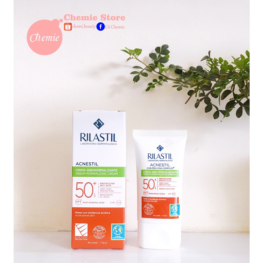 Rilastil SUN SYSTEM ACNESTIL SPF50+ Broad Spectrum Sunscreen | Shopee ...
