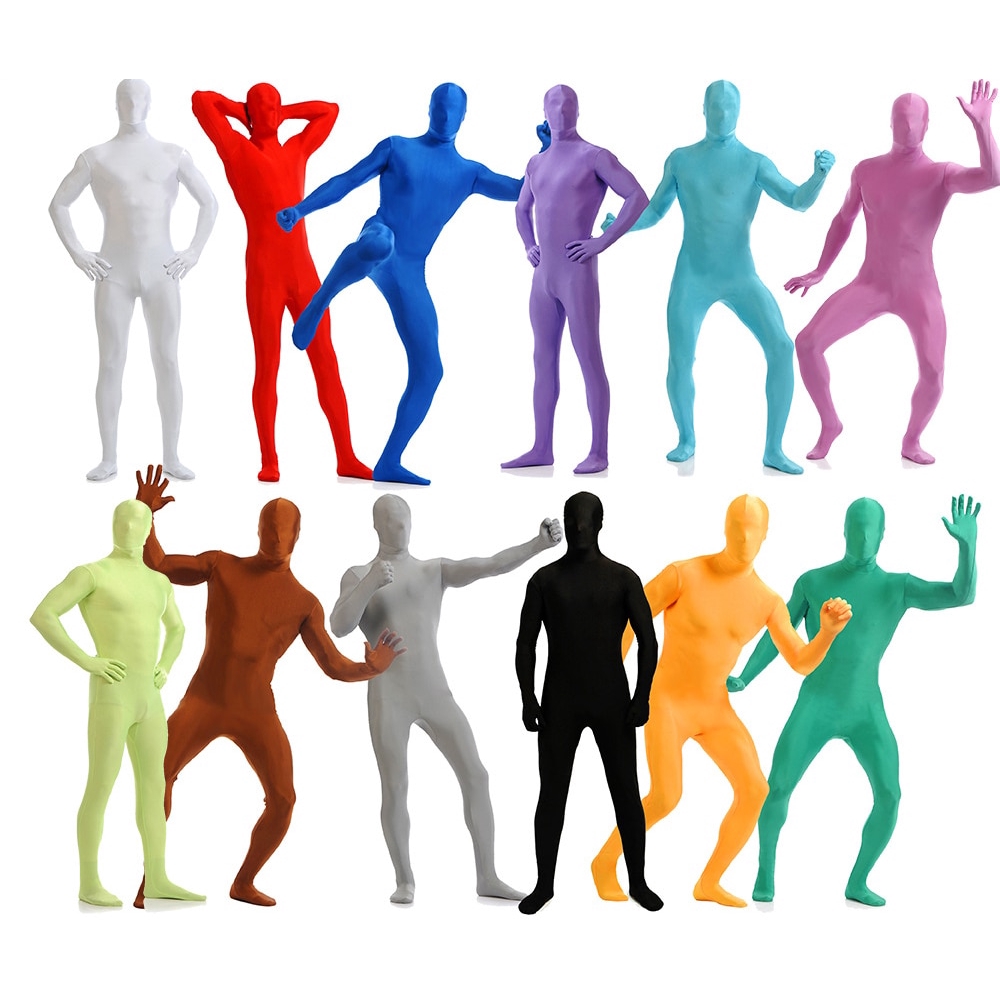 Skin Tight Full Body Zentai Suit Custome Cosplay Adult Lycra Spandex ...