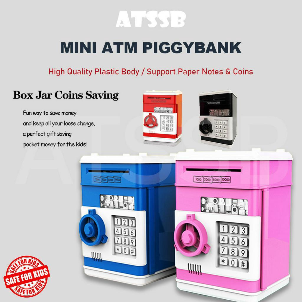 ATSSB Password Piggy Bank Money Safe Sound Effect Strongbox Home ATM ...