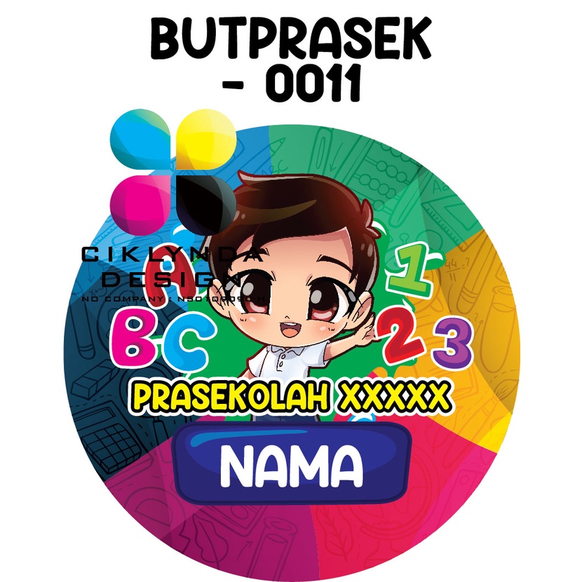 PRE-ORDER - BUTTON BADGE SAFETY PIN - MURID PRASEKOLAH | Shopee Malaysia