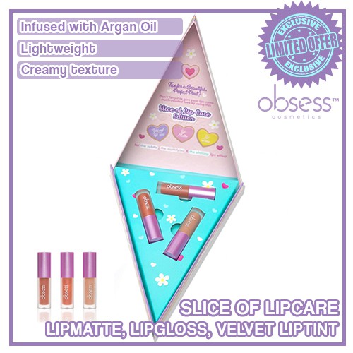 Obsess Lipcare Edition Lipmatte Lipgloss Liptint Creamy Argan Oil Wudhu ...