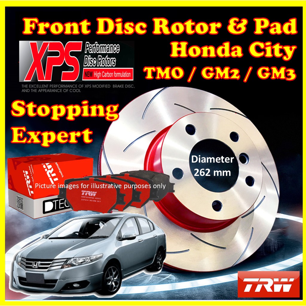 Honda City TMO GM2 GM3 TRW Brake Rear Disc Rotor Stopping Expert ...
