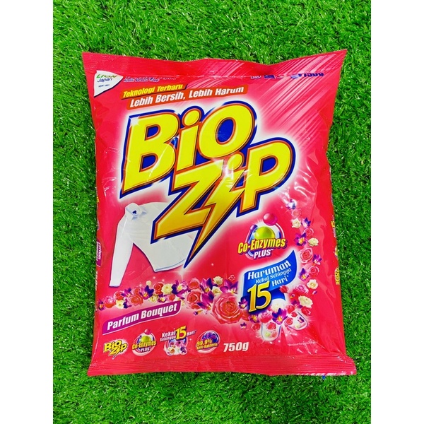 BIO ZIP DETERGENT POWDER 750g [Laundry Powder Detergent] [Serbuk ...