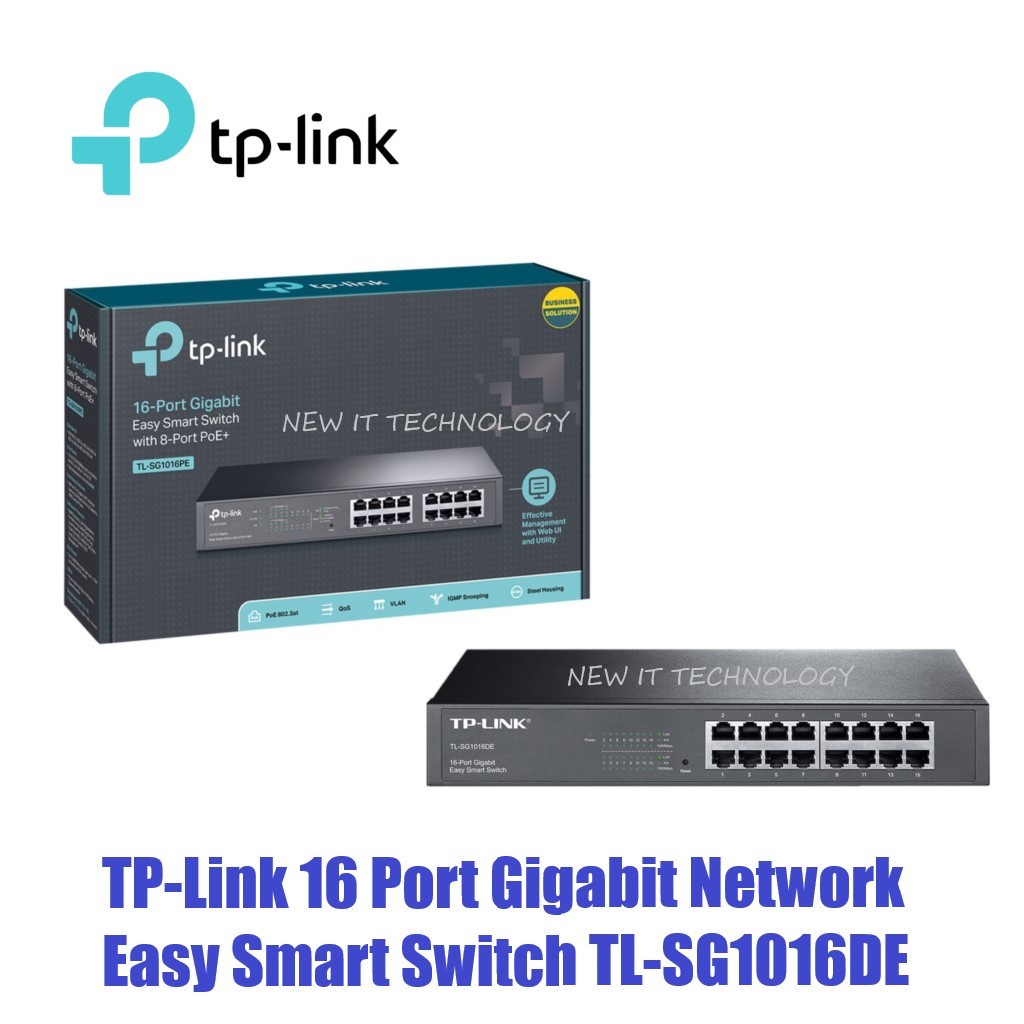 TP Link Easy Smart Switch 10/100/1000Mbps 5|8|16|24 PORT (TL-SG105E ...