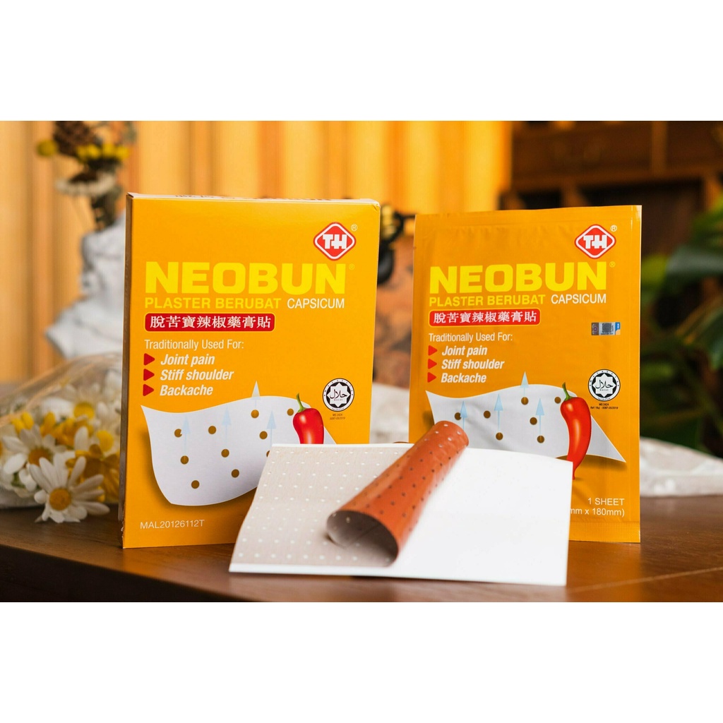 Neobun Capsicum Plaster 10's (Relief of muscle and joint pain) | Shopee ...