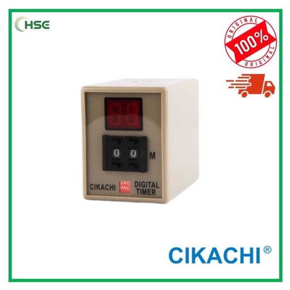 CIKACHI AH3D-D1 / AH3D-D2 / AH3D-DM Digital Timer Multi-Range 240VAC / 24VDC - HSE | Shopee Malaysia