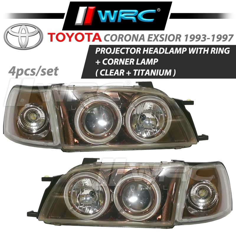 Sonar Toyota Corona Exsior 1993 - 1997 Projector Headlamp With Ring ...