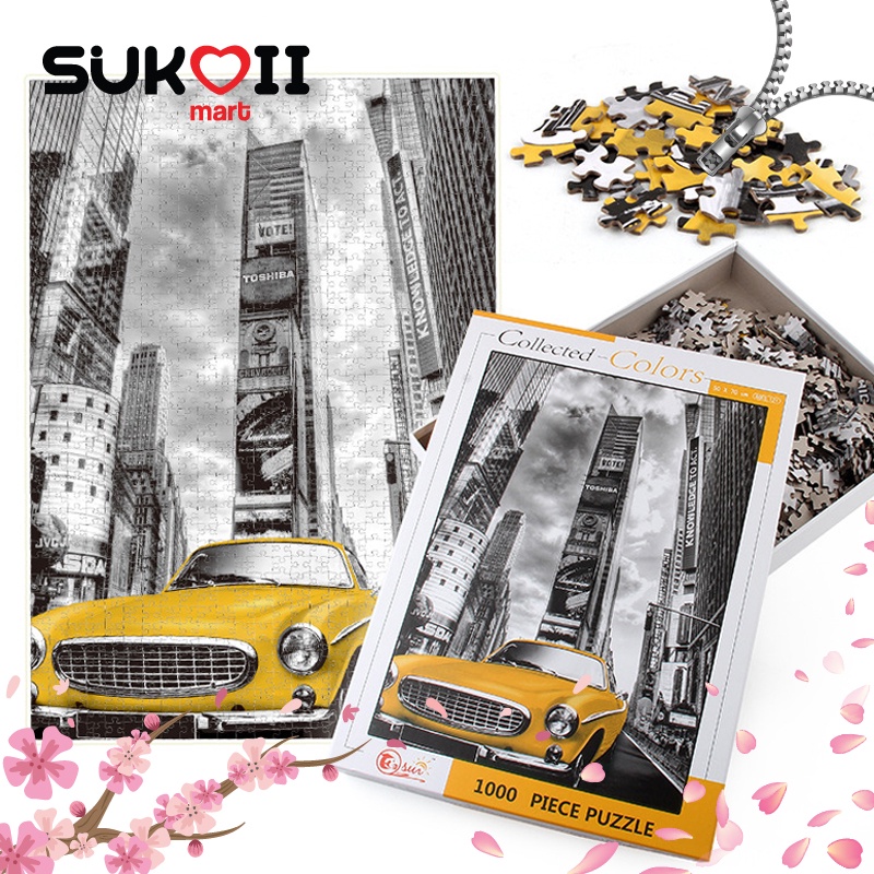 SKOI Streets Of New York 1000 Pcs Fun Interactive Jigsaw Puzzle Permainan Jigsaw | Shopee Malaysia