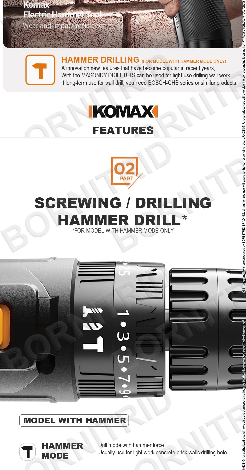 [For Professional] KOMAX (KMS) ft MITAKA 12V 2 Speed Electric Cordless ...