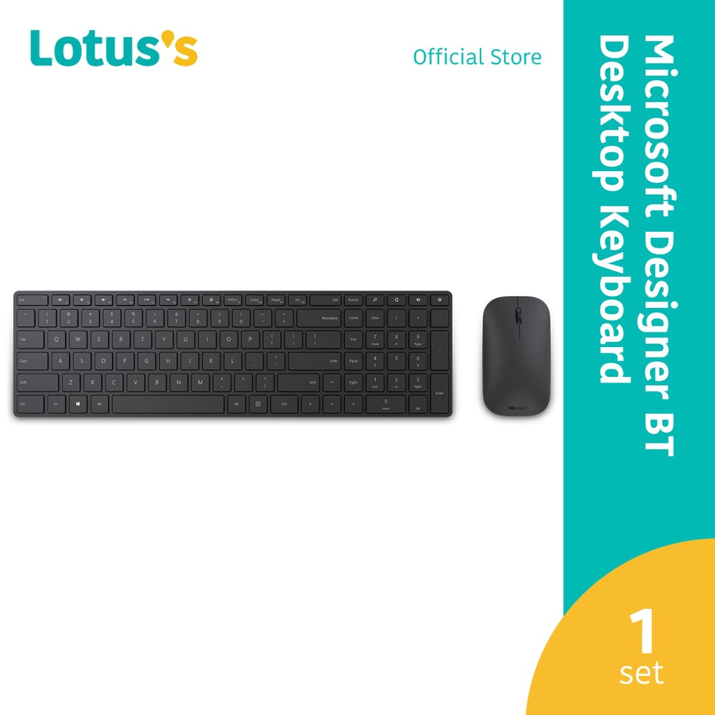 Microsoft Designer Bluetooth Desktop Keyboard - 7N9-00028 | Shopee Malaysia