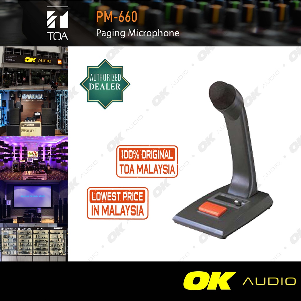 * LIMITED RAYA PROMOTION 2022 * TOA PM-660 Paging Microphone (PM660) | Shopee Malaysia