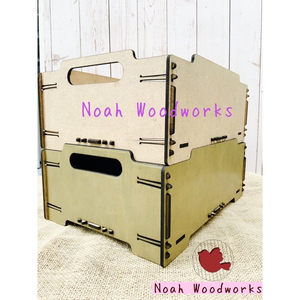 Wooden BOX, Stackable Space-Saving (Stackable Wood BOX) | Shopee Malaysia