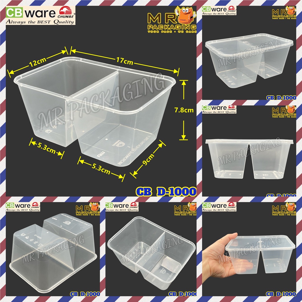 CB Round Square Rectangular Compartment Container - CBware Small ...