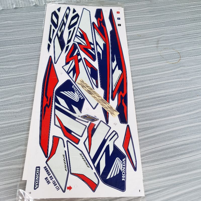 Honda RS150 (7)Body sticker🔥 Blue🔥 | Shopee Malaysia