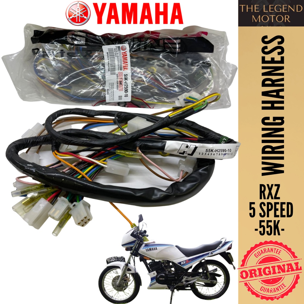 YAMAHA RXZ OLD ENERGY 5 SPEED Wiring Wire Wayaring WAYAR Wyre WAYER ...