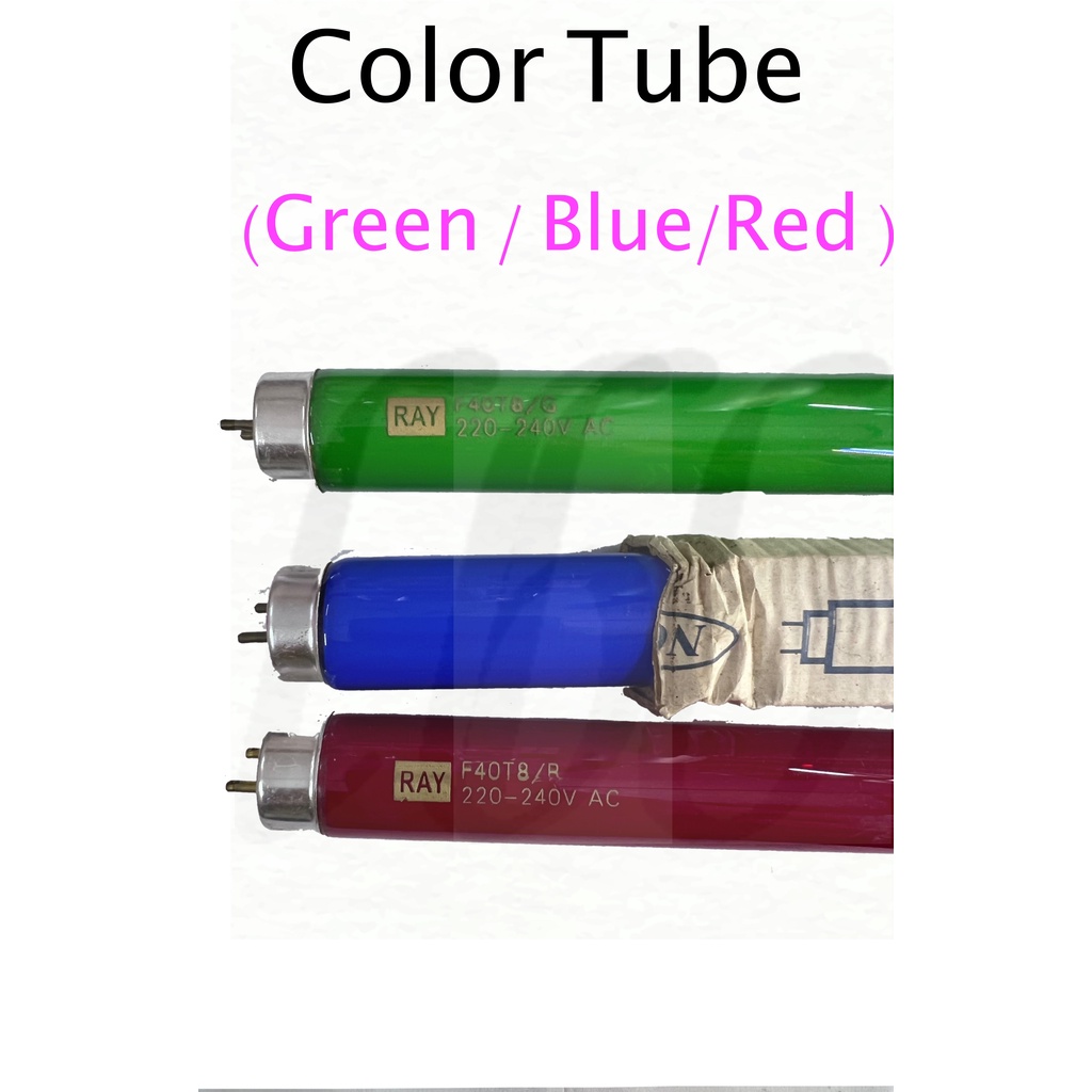 Fluorescent tube 40W TUBE (Green / Red / Blue) | Shopee Malaysia