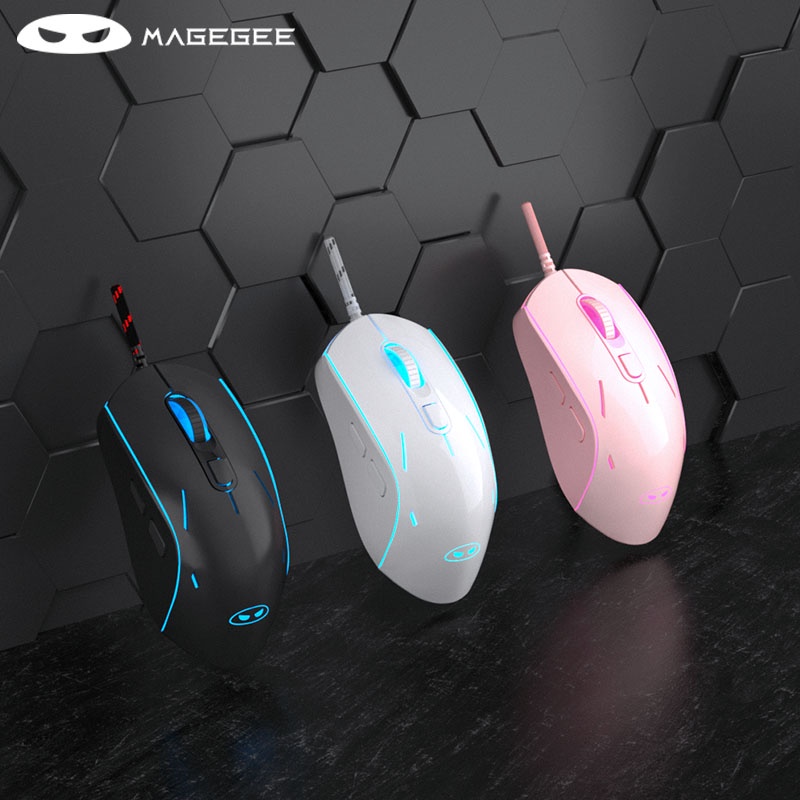 MageGee Gaming Mouse 7 Colors Led Backlit 6 Adjustable Dpi (up to 3200 ...