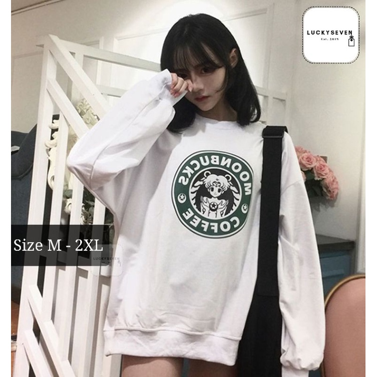[Size M-2XL] Starbucks Coffee T-shirt Long Sleeve Top Long Sleeves ...