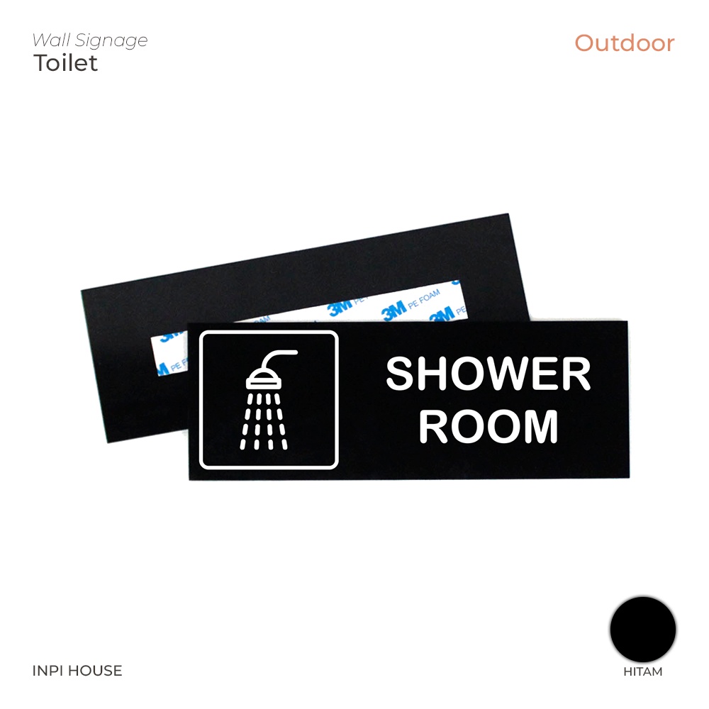 Shower room signage board - shower area logo - acrylic sign - shower ...