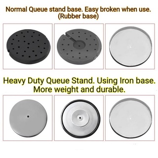 Queue up stand / Q stand Black /Heavy-duty Q pole black / black belt ...