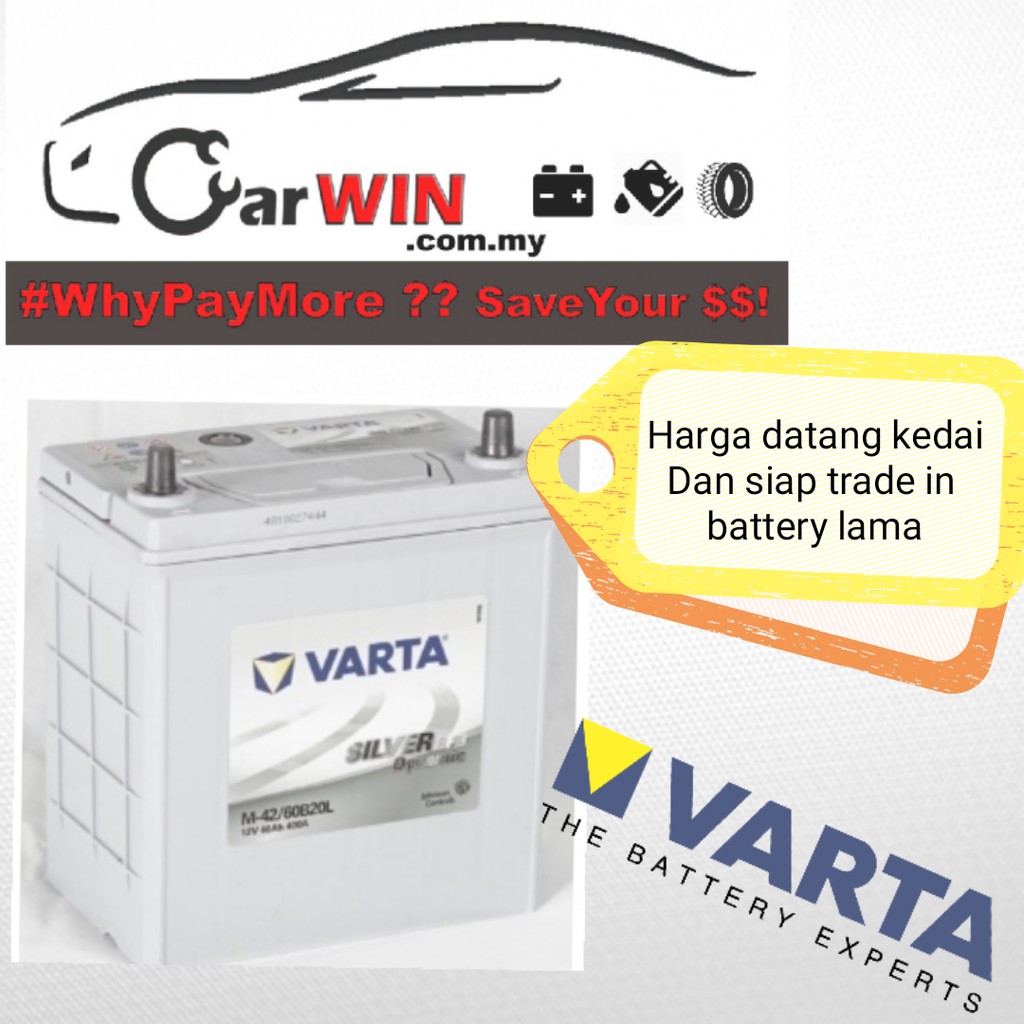 M42 VARTA SILVER DYNAMIC 60B20L EFB START STOP CAR BATTERY | Shopee Malaysia