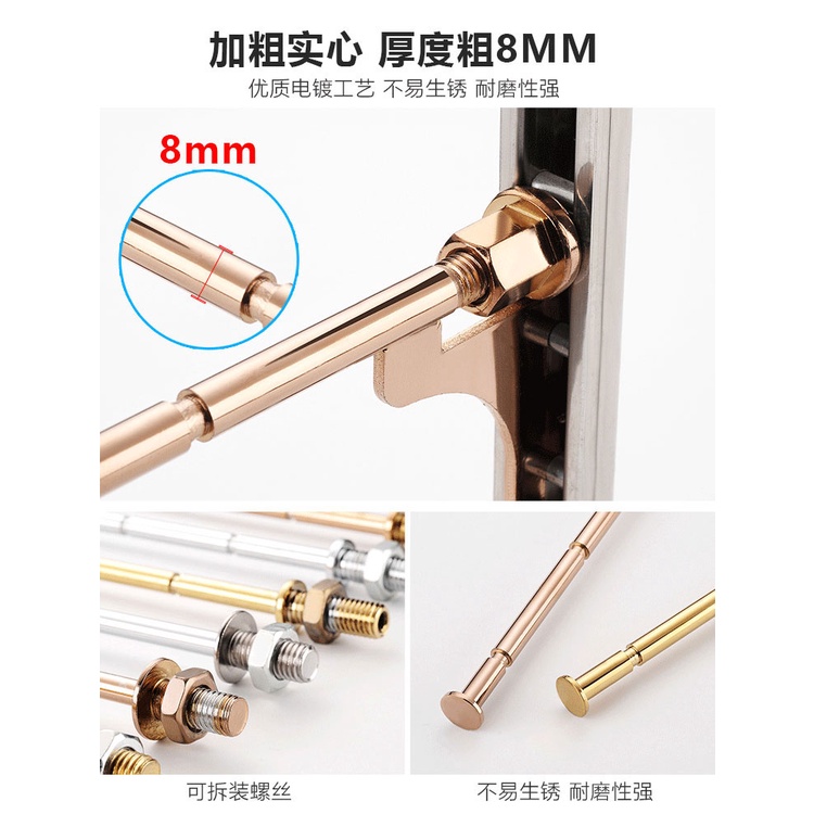 Underwear Store Display Cabinet Wall Rose Gold Hanging Rod Wall Gold ...