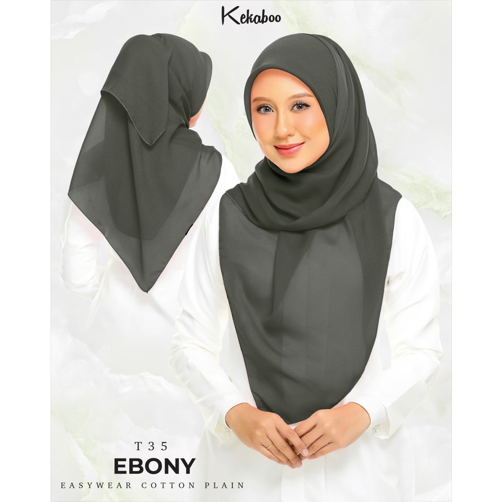 Tudung Bawal KEKABOO Cotton Bawal Plain Bawal Kosong Tudung Kosong ...