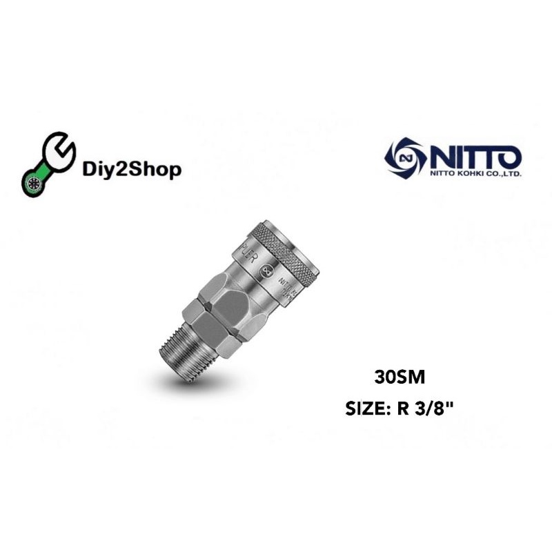 NITTO KOHKI HI CUPLA 30SM SOCKET MALE THREAD BSPT 3/8" | Shopee Malaysia