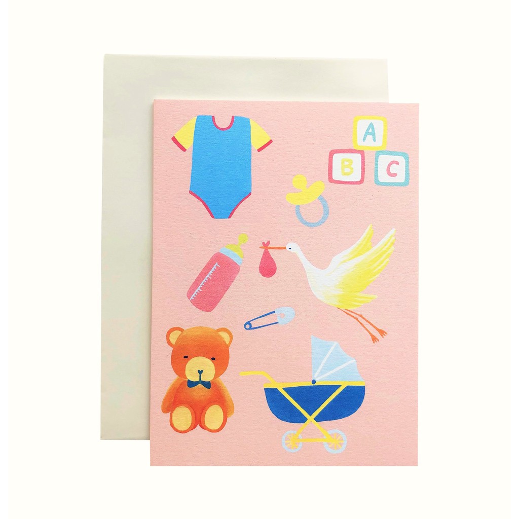 PAPERGEEK.CO Baby Shower Card | 恭贺卡, Baby Card, Kad Baby, 宝宝卡 | Shopee ...