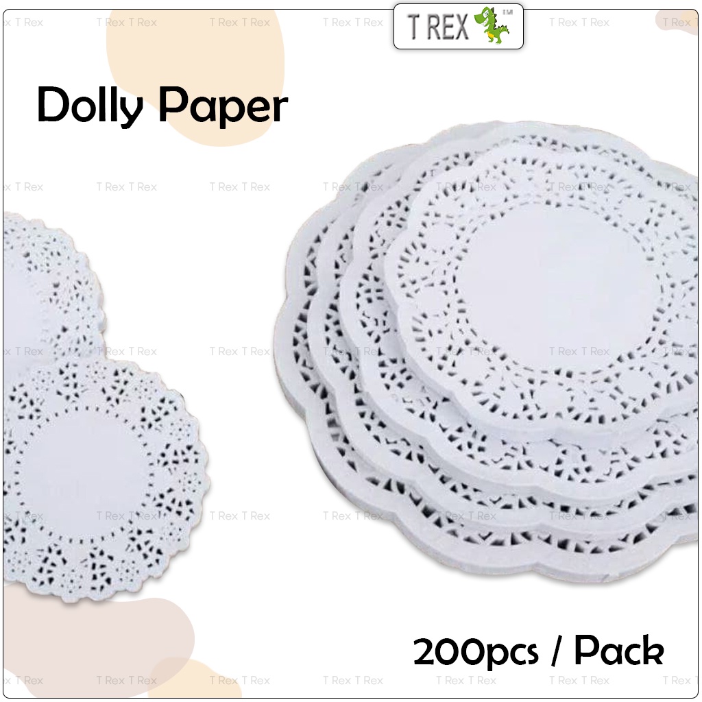 200pcs Dolly Paper / Doyleys Paper / Doily Paper / Kertas Dolly ...