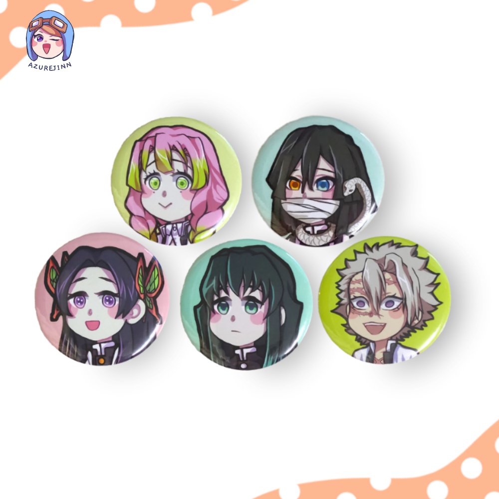 [🇲🇾Ready Stock] VOL 3 Demon Slayer Button Badge Mitsuri/Iguro/Muichiro ...
