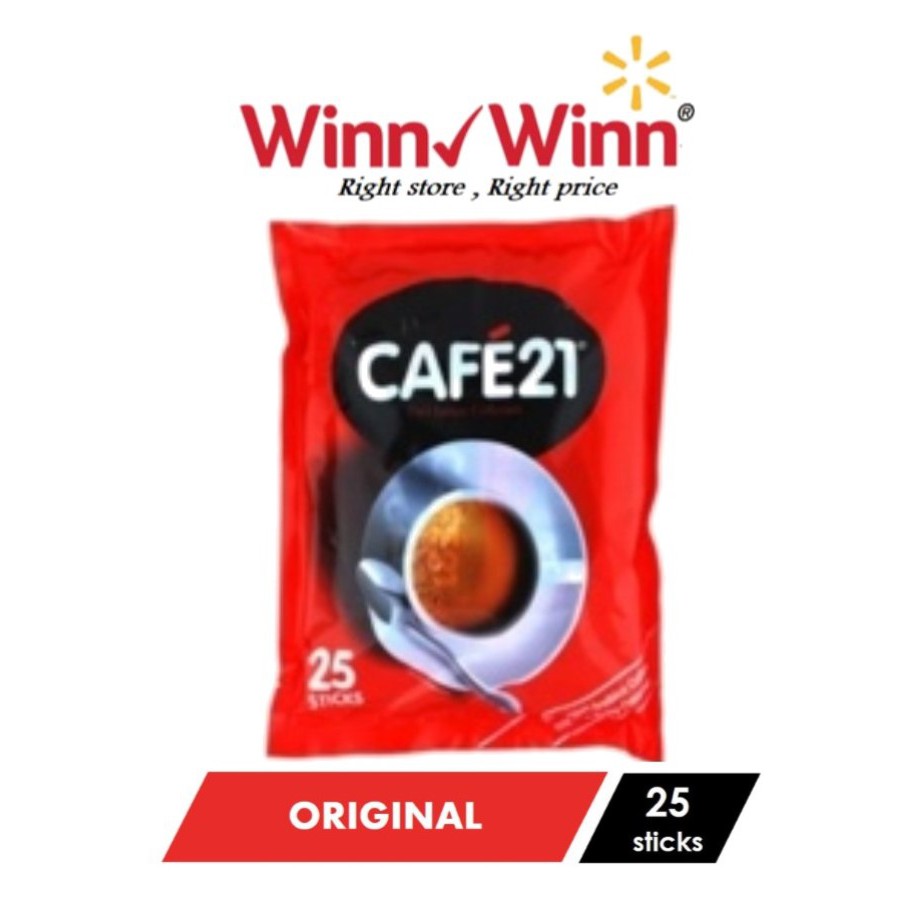 CAFE 21 2 in 1 Instant Coffee Mix ( 12g x 25 sachets ) 300g | Shopee ...
