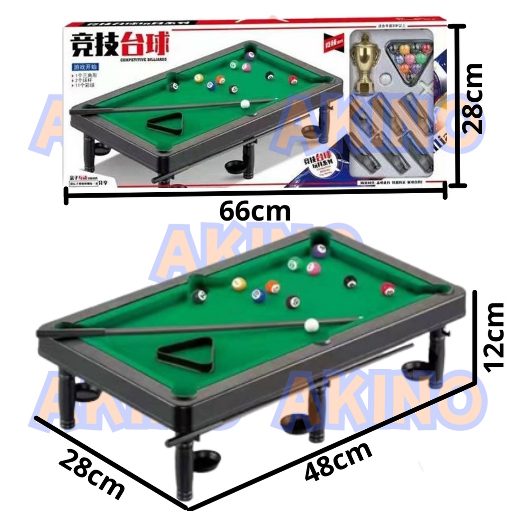 🔥Ready Stock🔥 Large Kids Mini billiards Mini Snooker Table Pool Table ...