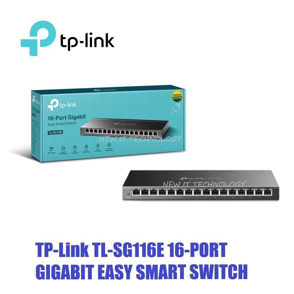 TP Link Easy Smart Switch 10/100/1000Mbps 5|8|16|24 PORT (TL-SG105E ...