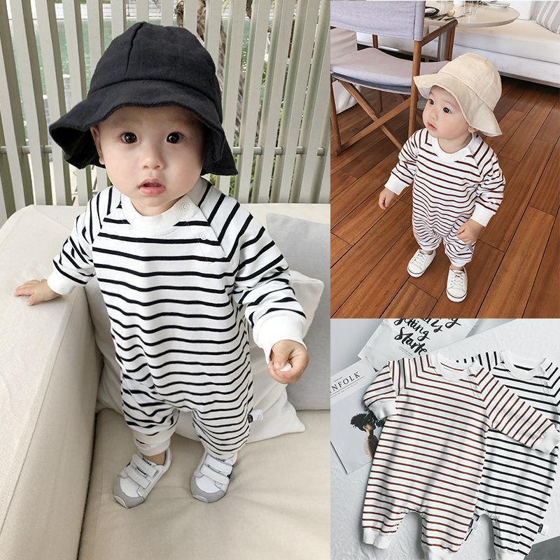 Spring Newborn Baby Striped Jumpsuit Children One-pieces Clothes ...