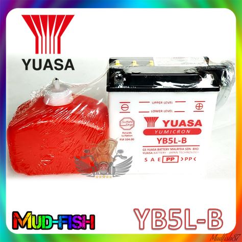YUASA YB5L -B Conventional BATTERY For MOTOR with Starter | Shopee Malaysia